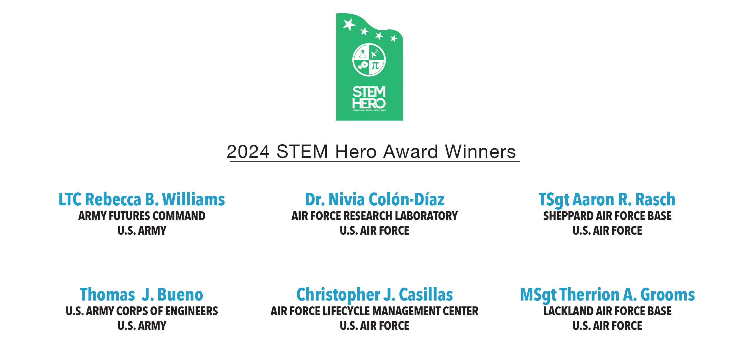 Great Minds in STEM Announces STEM Hero and Luminary Award Winners for 2024 - Great Minds in STEM